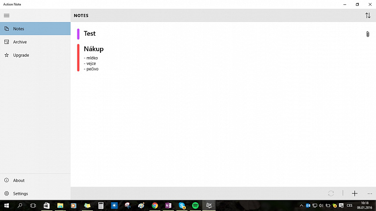 Action Note – poznámky v notifikačním centru pro Windows 10 (Mobile ...